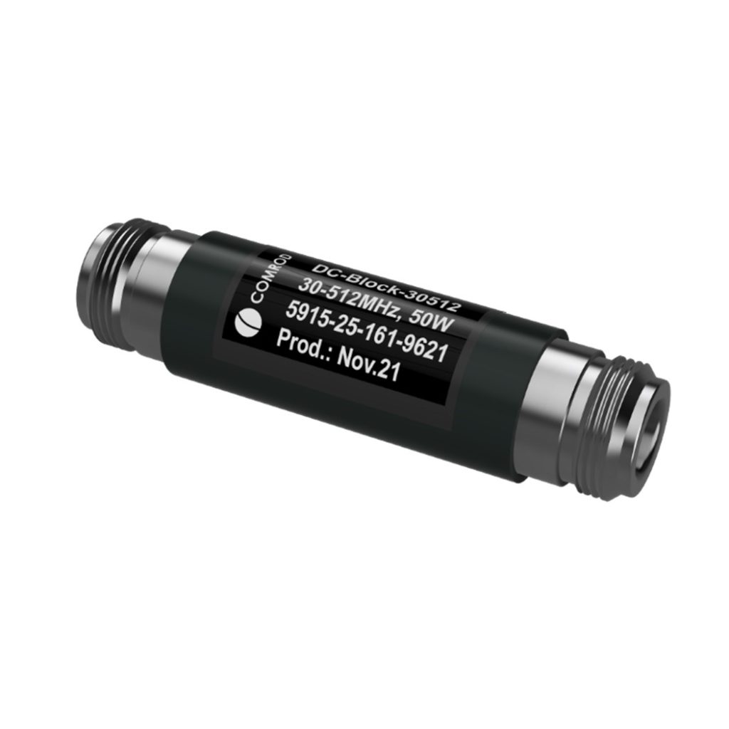 DC Block, coaxial cable, 30-512 MHz, N Type, 30-512 MHz - Eylex