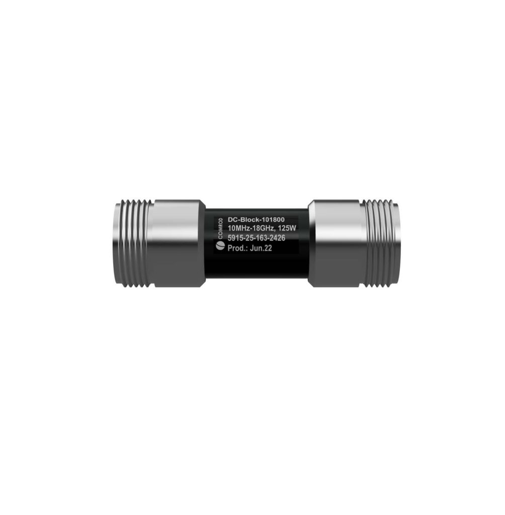 DC Block, coaxial cable, 10 MHz to 18 GHz, N Type, 10-18000 MHz - Eylex